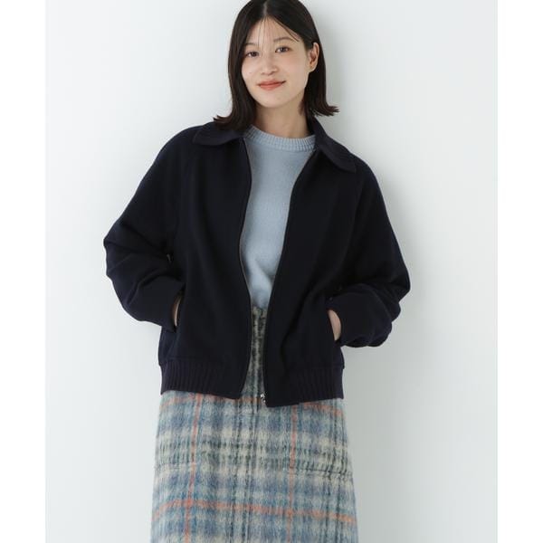 ヒューマンウーマン（human woman）/Ｗメルトンショートジップブルゾン