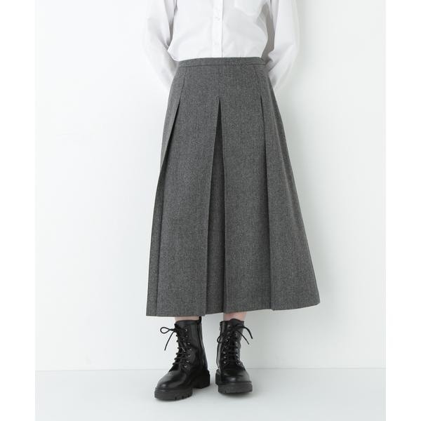 ヒューマンウーマン（human woman）/ヘリンボーンツィードタックスカート