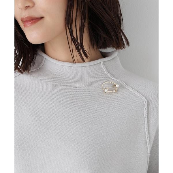 ヒューマンウーマン（human woman）/≪Ｊｕｎｃｏ　Ｐａｒｉｓコラボ≫オーバルパールブローチ