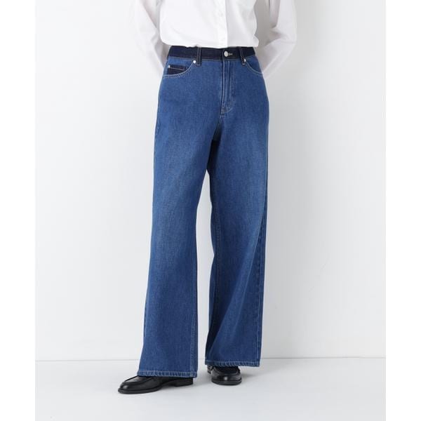 ヒューマンウーマン（human woman）/◆ソフトデニムセミワイドパンツ