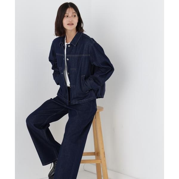 ヒューマンウーマン（human woman）/◆ソフトデニムドッキングブルゾン