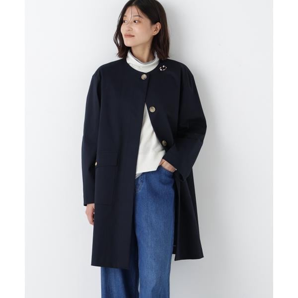 ヒューマンウーマン（human woman）/◆ライナー付きフラップノーカラーコート