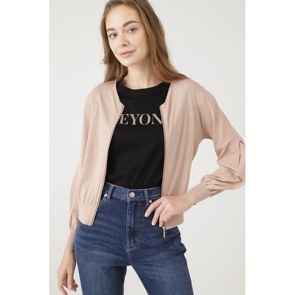 ピンキー＆ダイアン（PINKY&DIANNE）/ジップアップシアーニットブルゾン