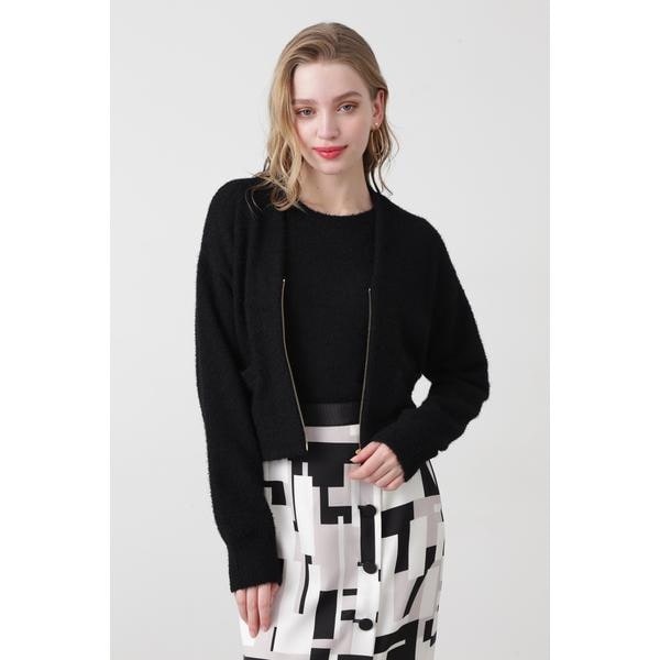 ピンキー＆ダイアン（PINKY&DIANNE）/◆フェザーヤーンZIPカーディガン