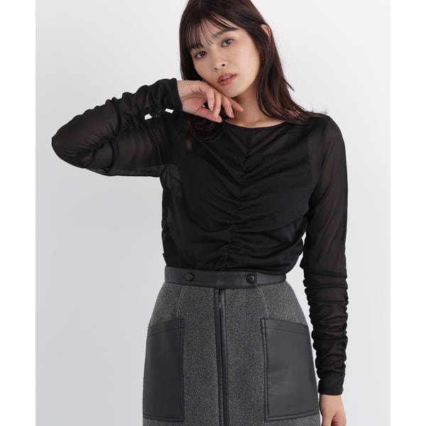 ピンキー＆ダイアン（PINKY&DIANNE）/◆シアーギャザーカットソー