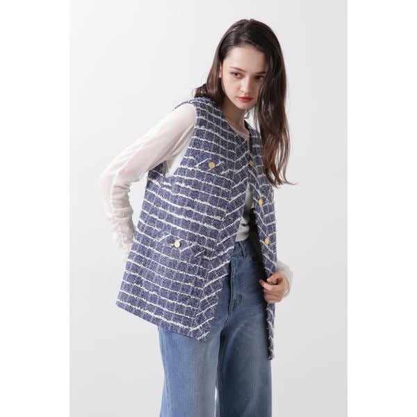 ピンキー＆ダイアン（PINKY&DIANNE）/◆ツイードジレ