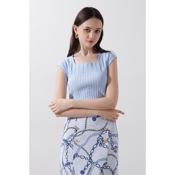 ピンキー＆ダイアン（PINKY&DIANNE）/スクエアネックニットトップス