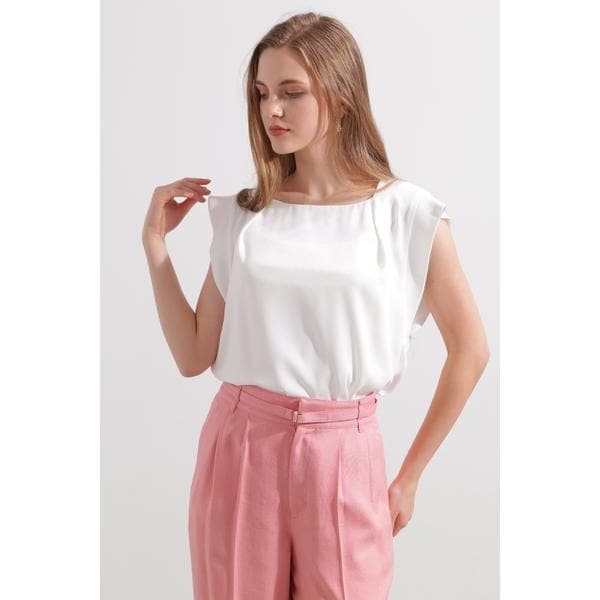 ピンキー＆ダイアン（PINKY&DIANNE）/◆カフスフレンチスリーブブラウス