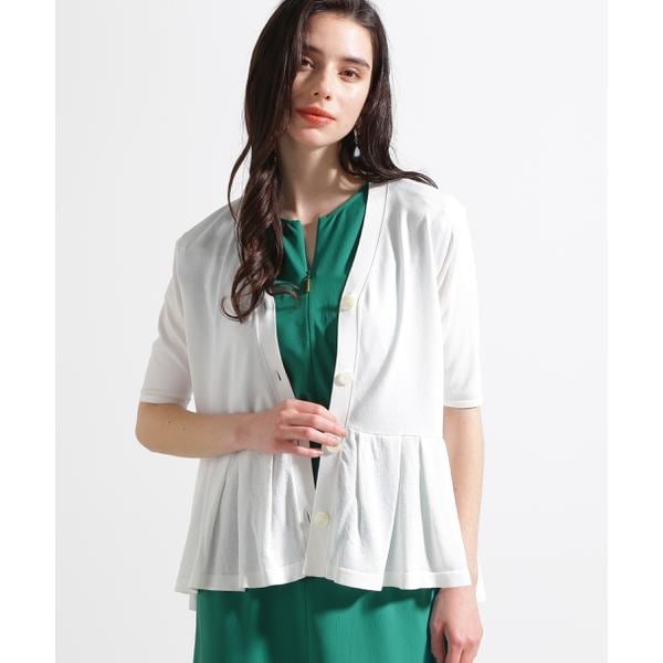 ピンキー＆ダイアン（PINKY&DIANNE）/◆シアーコンビペプラムカーディガン