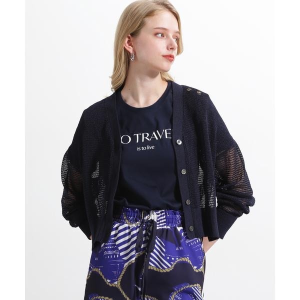 ピンキー＆ダイアン（PINKY&DIANNE）/◆コットンGIMAメッシュカーディガン