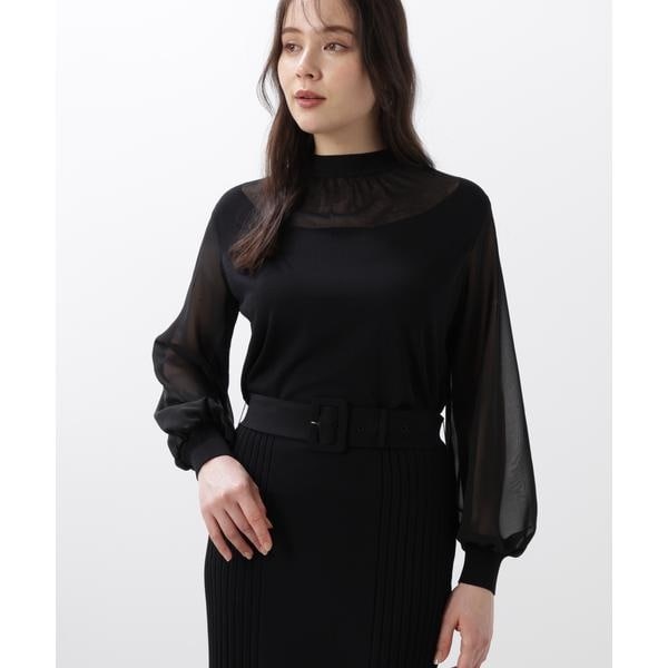 ピンキー＆ダイアン（PINKY&DIANNE）/◆ギャザーネックシフォンコンビニット