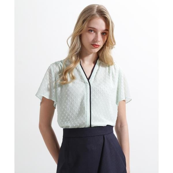 ピンキー＆ダイアン（PINKY&DIANNE）/◆シアージャカードブラウス