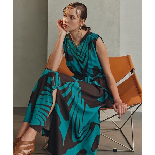 ピンキー＆ダイアン（PINKY&DIANNE）/◆リーフィーゼブラプリントワンピース