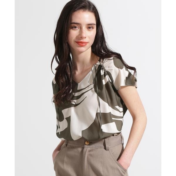 ピンキー＆ダイアン（PINKY&DIANNE）/◆リーフィーゼブラプリントブラウス