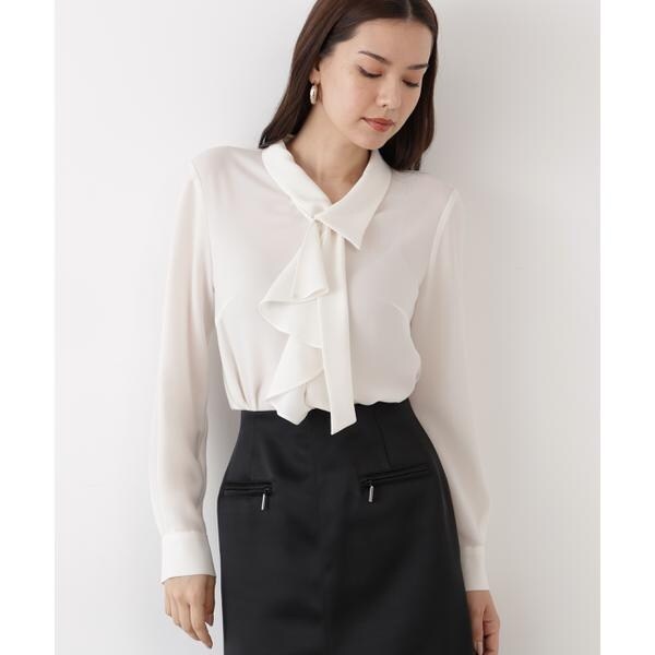 ピンキー＆ダイアン（PINKY&DIANNE）/◆ラッフルボウタイブラウス