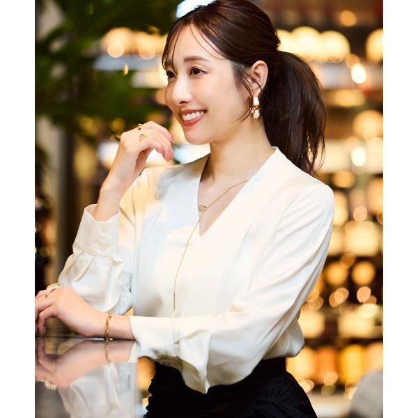 ピンキー＆ダイアン（PINKY&DIANNE）/◆チェーンネックレス付ブラウス