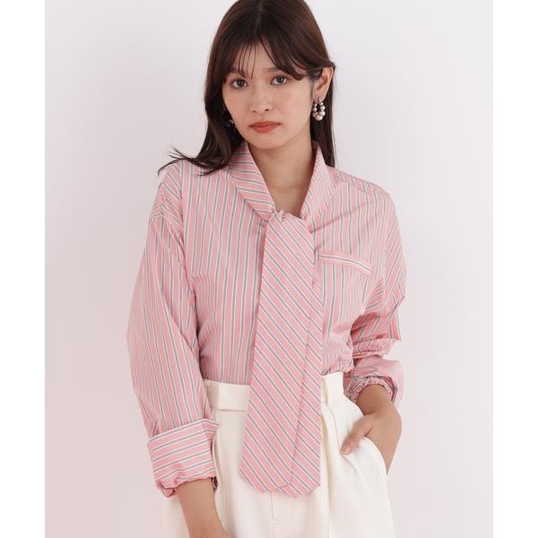 ピンキー＆ダイアン（PINKY&DIANNE）/ストライプタイネックシャツ