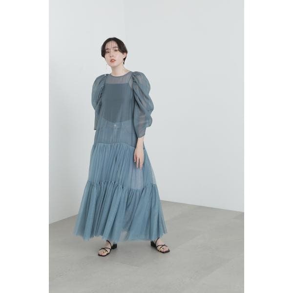 ジル スチュアート（JILL STUART）/チュールオーガンジーレイヤードドレス