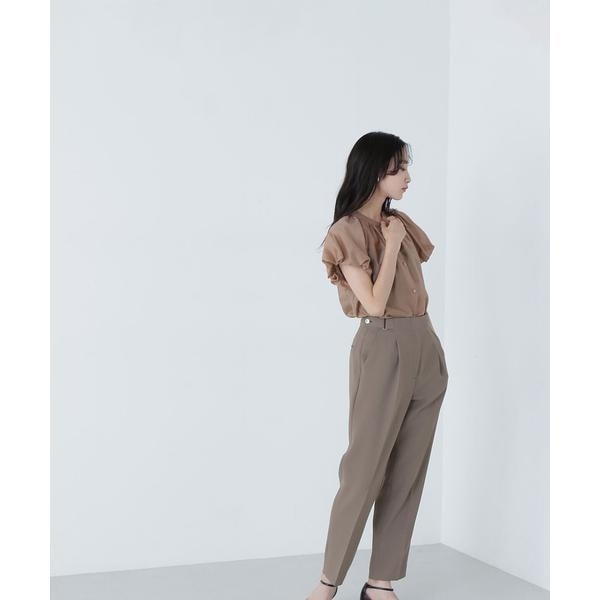 ナチュラルビューティーベーシック（NATURAL BEAUTY BASIC）/サイドボタンテーパードパンツ