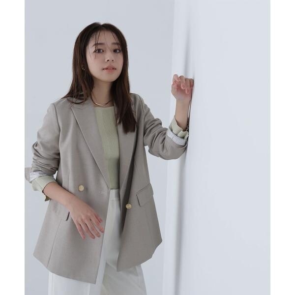 ナチュラルビューティーベーシック（NATURAL BEAUTY BASIC）/ダブルブレストボクシージャケット