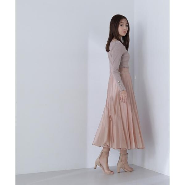 ナチュラルビューティーベーシック（NATURAL BEAUTY BASIC）/シャイニーシアーボイルスカート