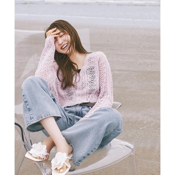 ナチュラルビューティーベーシック（NATURAL BEAUTY BASIC）/ワイドストレートデニムパンツ