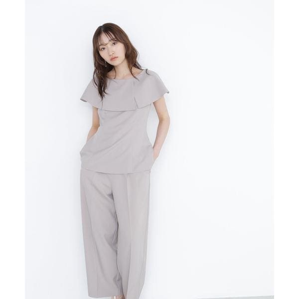 ナチュラルビューティーベーシック（NATURAL BEAUTY BASIC）/ケープカラーブラウス＆パンツ