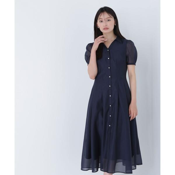 ナチュラルビューティーベーシック（NATURAL BEAUTY BASIC）/パールボタンシャツワンピース ナチュラルビューティーベーシック（NATURAL BEAUTY BASIC）/パール
