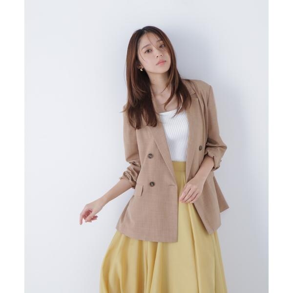 ナチュラルビューティーベーシック（NATURAL BEAUTY BASIC）/ライトボクシーダブルジャケット