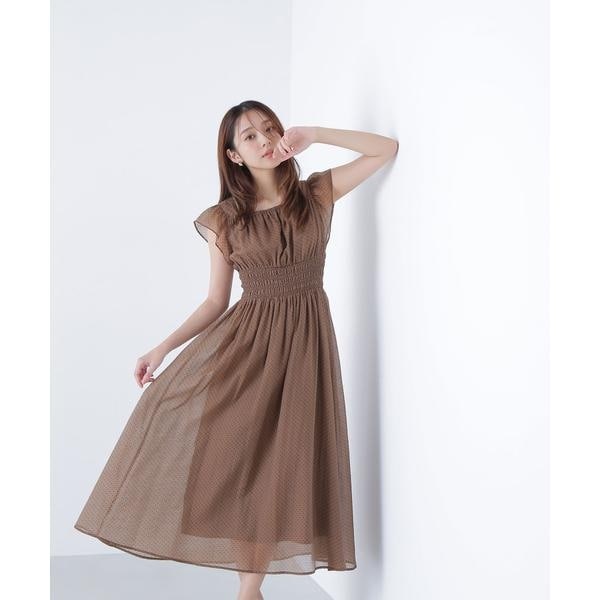 ナチュラルビューティーベーシック（NATURAL BEAUTY BASIC）/シアードットシャーリングワンピース