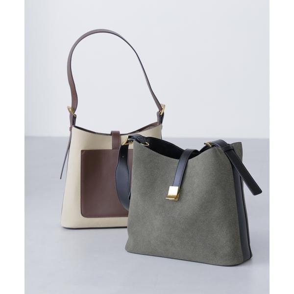 ナチュラルビューティーベーシック（NATURAL BEAUTY BASIC）/スウェードコンビワンショルダーバッグ