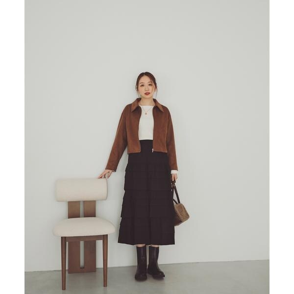 ナチュラルビューティーベーシック（NATURAL BEAUTY BASIC）/ミルフィーユティアードスカート