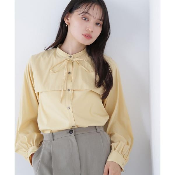 ナチュラルビューティーベーシック（NATURAL BEAUTY BASIC）/スクエアカラーブラウス