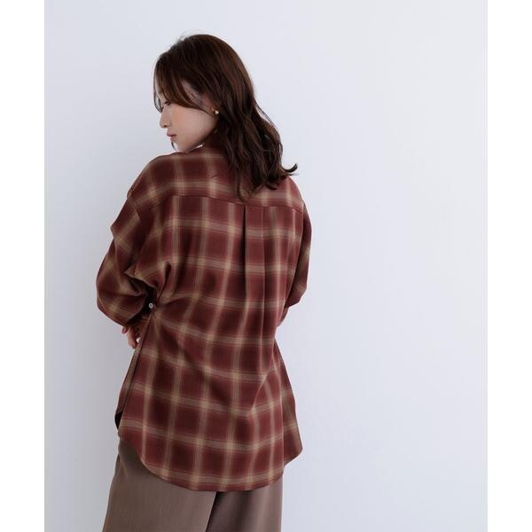 ナチュラルビューティーベーシック（NATURAL BEAUTY BASIC）/2wayチェックシャツ