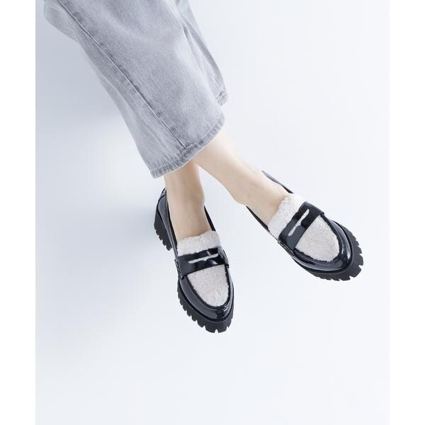 ナチュラルビューティーベーシック（NATURAL BEAUTY BASIC）/ボアコンビローファー