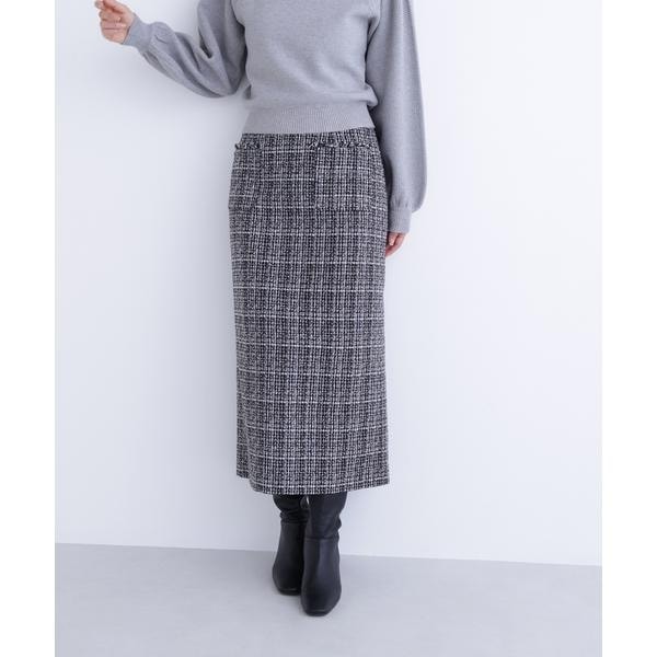 ナチュラルビューティーベーシック（NATURAL BEAUTY BASIC）/ツイーディーナロースカート