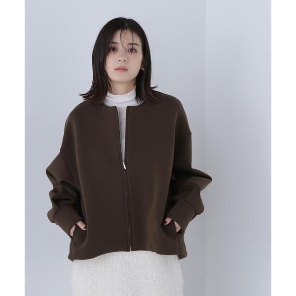 ナチュラルビューティーベーシック（NATURAL BEAUTY BASIC）/ノーカラーダンボールブルゾン