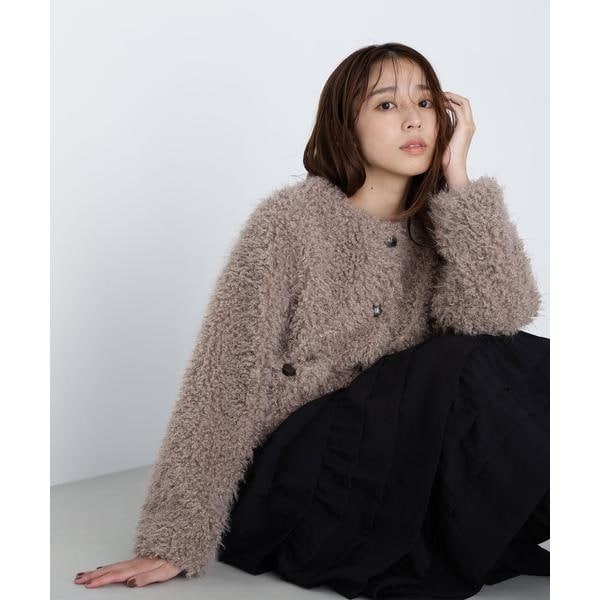 ナチュラルビューティーベーシック（NATURAL BEAUTY BASIC）/カーリーフェイクファージャケット