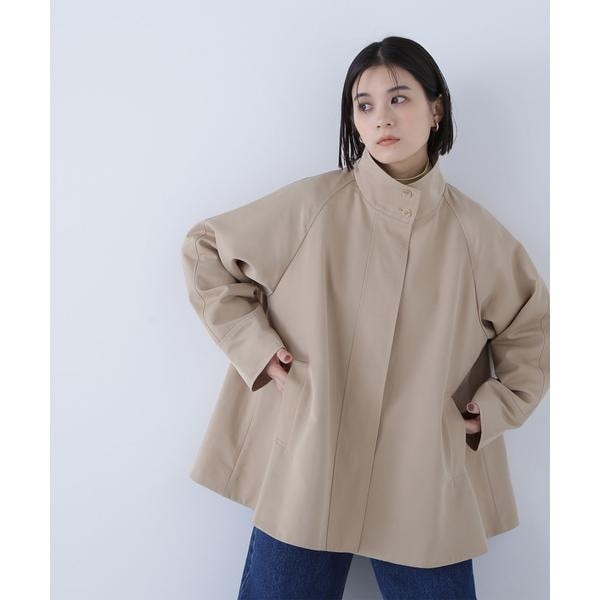 ナチュラルビューティーベーシック（NATURAL BEAUTY BASIC）/スタンドネックテントラインブルゾン