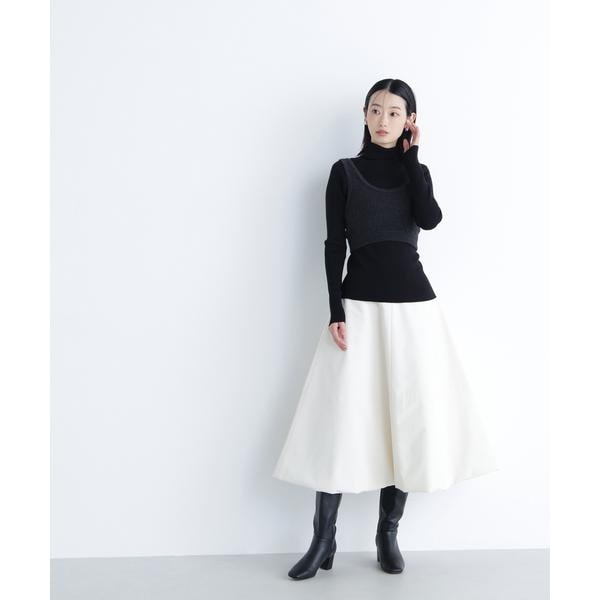 ナチュラルビューティーベーシック（NATURAL BEAUTY BASIC）/中綿フレアスカート