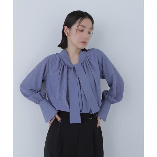 ナチュラルビューティーベーシック（NATURAL BEAUTY BASIC）/カットドビーボウブラウス