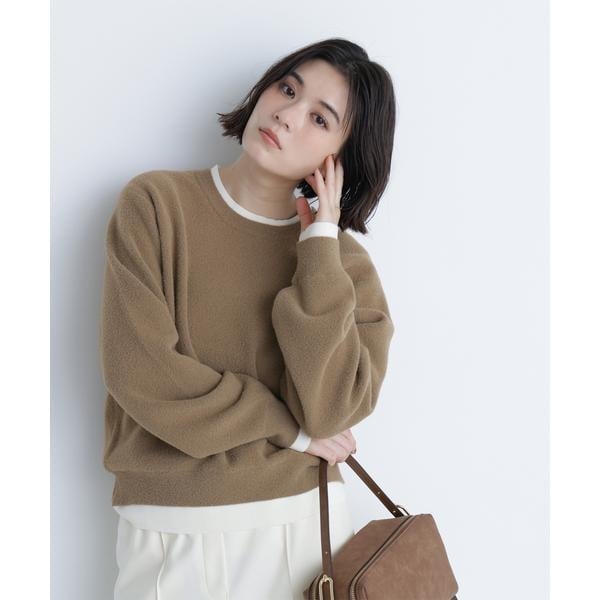 ナチュラルビューティーベーシック（NATURAL BEAUTY BASIC）/ミニフェザーレイヤードライクニット