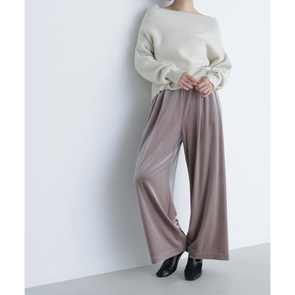 ナチュラルビューティーベーシック（NATURAL BEAUTY BASIC）/ベロアイージーパンツ