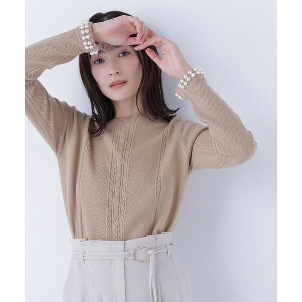 ナチュラルビューティーベーシック（NATURAL BEAUTY BASIC）/パールブレスレットニット