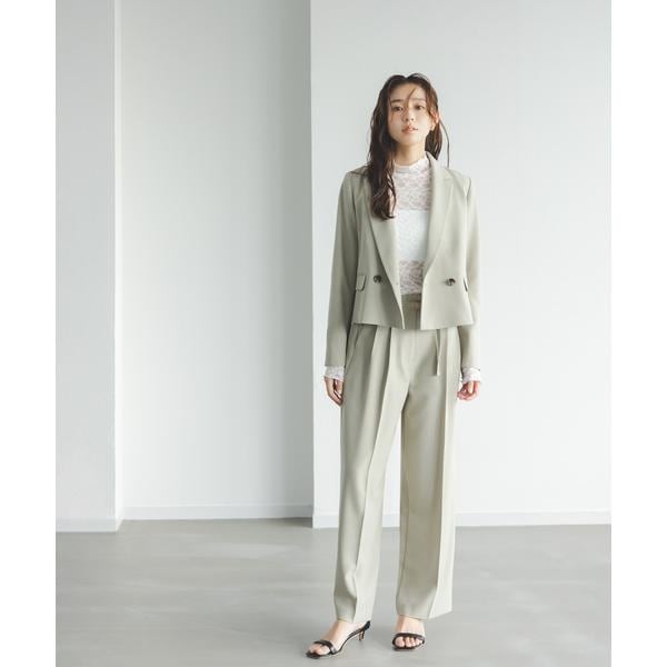 ナチュラルビューティーベーシック（NATURAL BEAUTY BASIC）/クラッシー SETUP ツータックパンツ