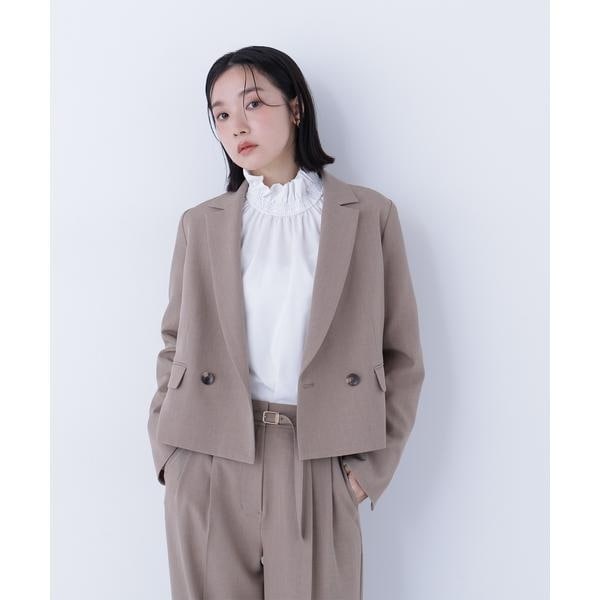 ナチュラルビューティーベーシック（NATURAL BEAUTY BASIC）/クラッシー SETUP ショート丈ジャケット