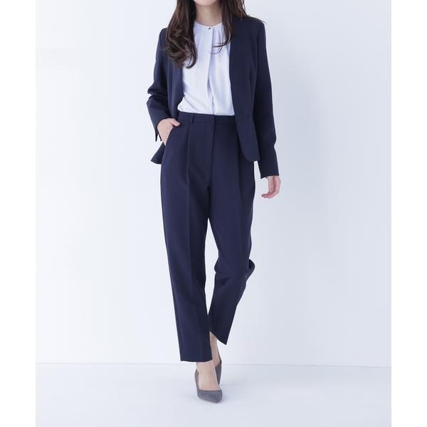 ナチュラルビューティーベーシック（NATURAL BEAUTY BASIC）/ダブルクロスストレッチ SETUP テーパードパンツ