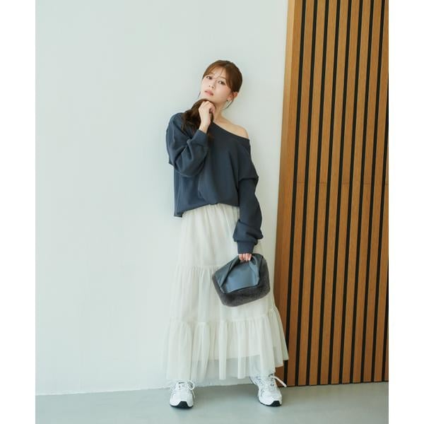 プロポーション ボディドレッシング（PROPORTION BODY DRESSING）/重ねラメチュールティアードスカート24AW