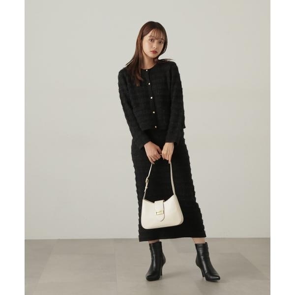 プロポーション ボディドレッシング（PROPORTION BODY DRESSING）/ラメ入りフェザーツイード　24AWニットアップ