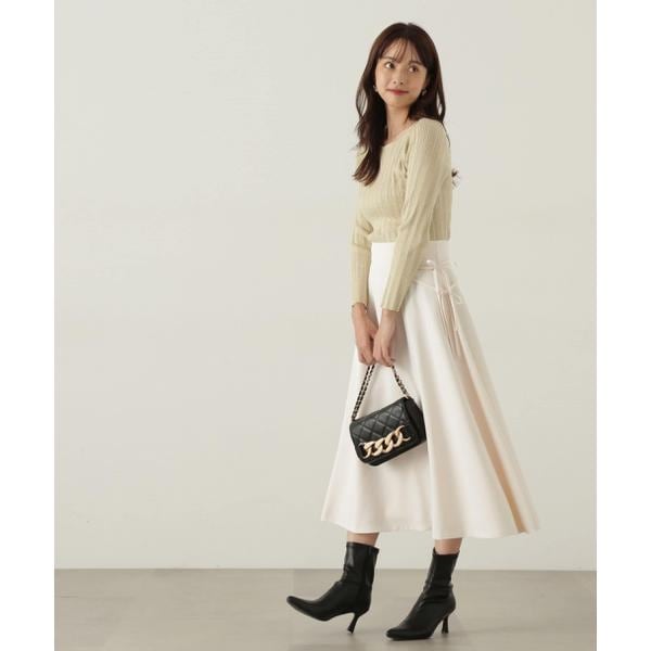 プロポーション ボディドレッシング（PROPORTION BODY DRESSING）/サイドリボンフレアスカート